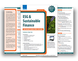 ESG & Sustainable Finance (Online Course) – Infocus International